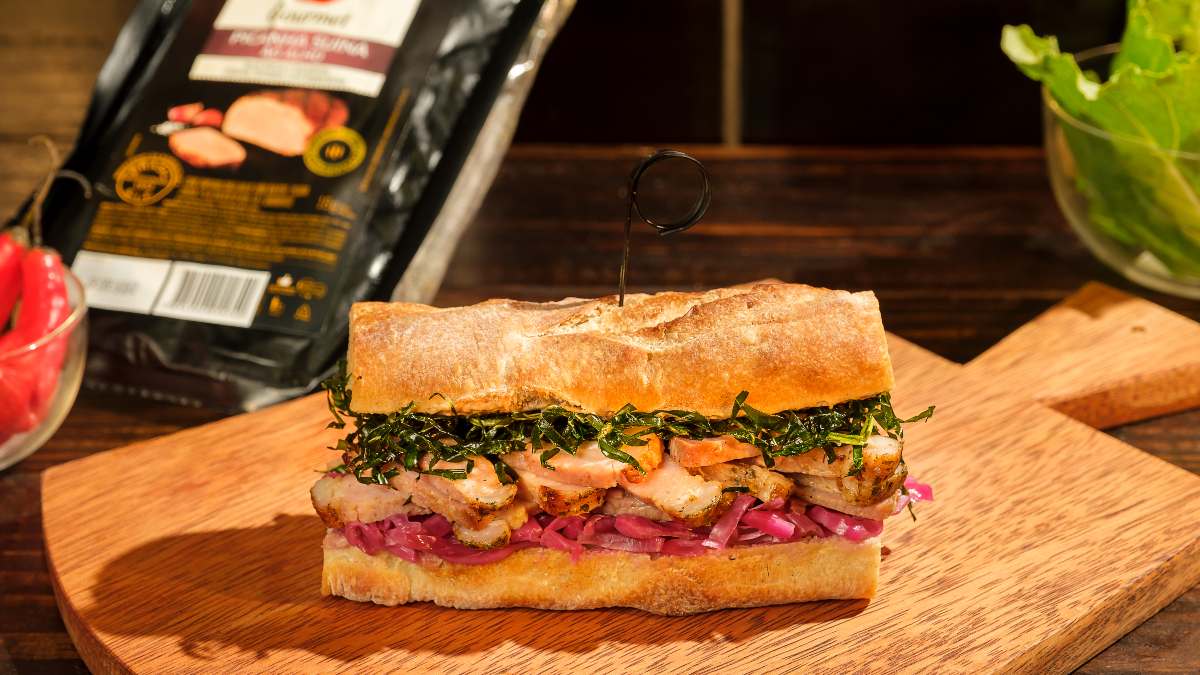 Sanduíche de Picanha Suína ao Alho - Minha Receita Sanduíche de Picanha Suína ao Alho - Minha Receita